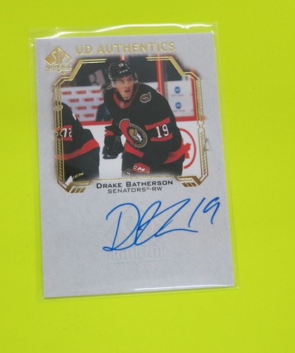 2021-22 SP AUTHENTIC DRAKE BATHERSON UD AUTHENTICS AUTO SENATORS | eBay
