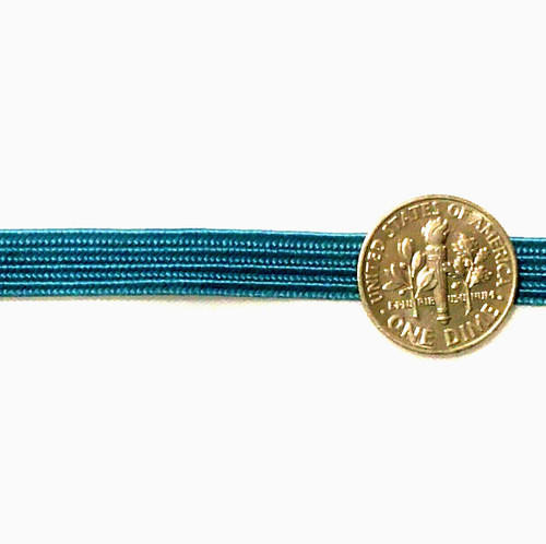 3/8" Textured Flat Braid Trim Uniform Braid Tape Ribbon Aqua Blue 10 yd ...
