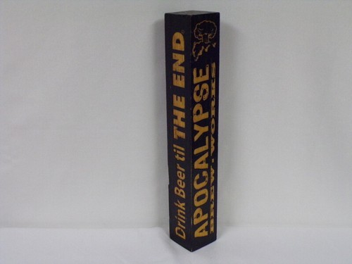 ORIGINAL Vintage Apocalypse Brew Works Louisville Beer Tap Handle RARE ...