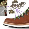 20 Sets Boot Hook Eyelet Buckles With Rivet Riding Climbing Shoelace ...