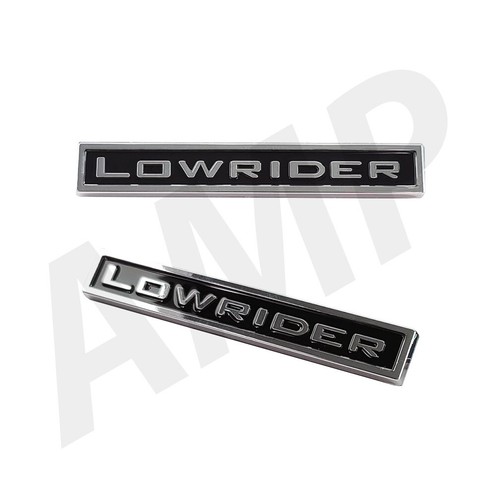 2pc LOWRIDER Car emblem Chrome Badge *BRAND NEW* West Coast Lowrider ...