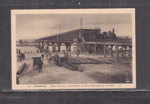 FRANCE, BORDEAUX, RAILWAY BRIDGE, TRAIN, c1910 ppc., unused. | eBay