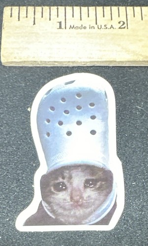 Cat Croc Meme Vinyl Sticker | eBay