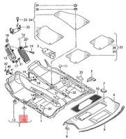 Original Halteplatte für Innenspiegel VW SKODA SEAT Amarok Ameo ...