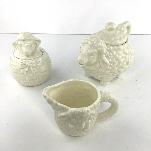 Sheep Tea Set Lambs Teapot Creamer Sugar Bowl *AMAZING!!* | eBay