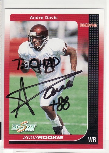 ANDRE DAVIS VIRGINIA TECH UNIVERSITY PERSONALIZED AUTOGRAPHED CARD | eBay