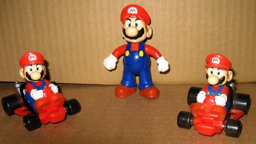 3 Super Mario Brothers Toys(Action Figure & Super Mario Kart)2002 | eBay
