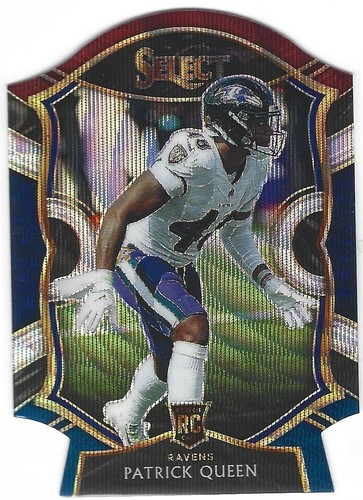 PATRICK QUEEN 2020 SELECT CONCOURSE RED WHITE & BLUE DIE CUT PRIZM ...
