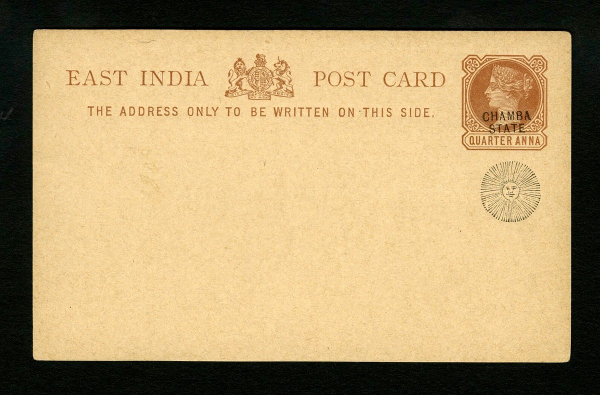 Postal Vintage India En Blanco India Circa 1950 Set Stamps Printed