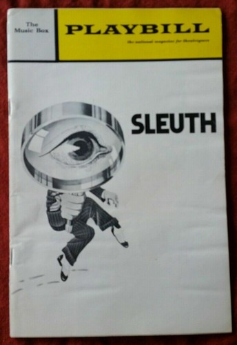 1971 PLAYBILL: SLEUTH - PAUL ROGERS, KEITH BAXTER, LIAM McNULTY - TONY ...