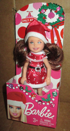 Barbie Sister Christmas Chelsea Brunette Doll Dressed 2013 Seal for ...