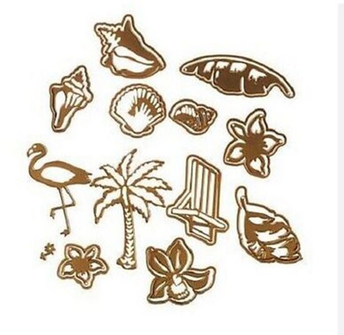 ANNA GRIFFIN NIP Rare HTF Tropical Cut/Emboss Dies Set of 12 UNOPENED ...