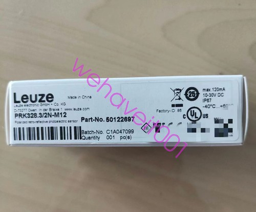 NEW Leuze Reflex Light Barrier PRK328.3/2N-M12 50122697 EXPEDITED ...