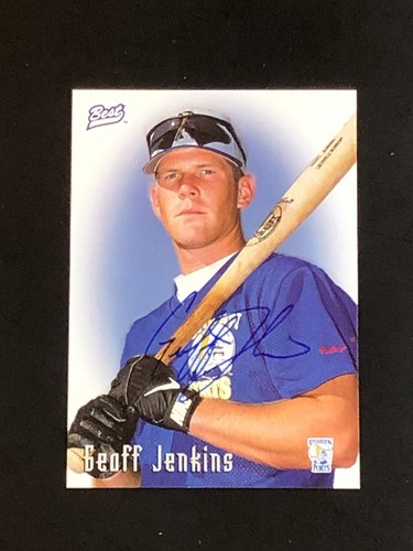 1997 Best Autograph Series Geoff Jenkins Stockton Ports | eBay