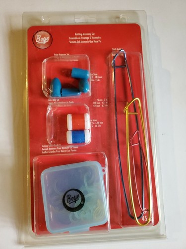 Boye Knitting Accessory Set Protectors Markers Tally Holders S6a for ...