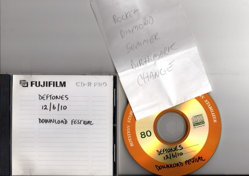 Deftones RARE PROMO CD / RECORDING FROM MIXING DESK Download Festival ...