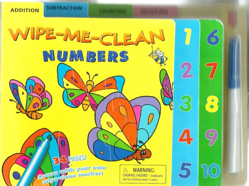Wipe-Me-Clean Numbers Children's Learning Book | eBay