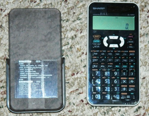 Sharp Advanced D.A.L/DAL EL-506X Scientific Calculator Cover TESTED ...