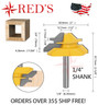 45 Degree - Up to 1/2" Stock Lock Miter Router Bit - 1/4" Shank ...