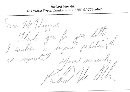 Richard Van Allen- Signed Card (Opera) | eBay