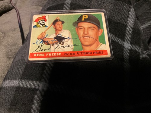 Autographed 1955 Topps Gene Freese DEC. # A-1 | eBay