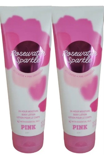 Victoria's Secret Rosewater Sparkle Fragrance Lotion 8 oz Set Of 2 New ...
