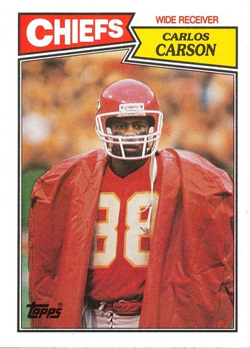 1987 TOPPS Carlos Carson CHIEFS LSU | eBay
