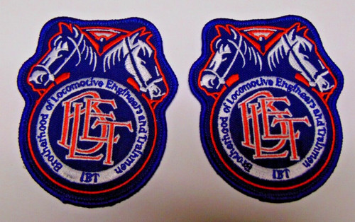 TEAMSTERS Brotherhood Locomotive Engineers Trainman patch LOT OF 2 ...