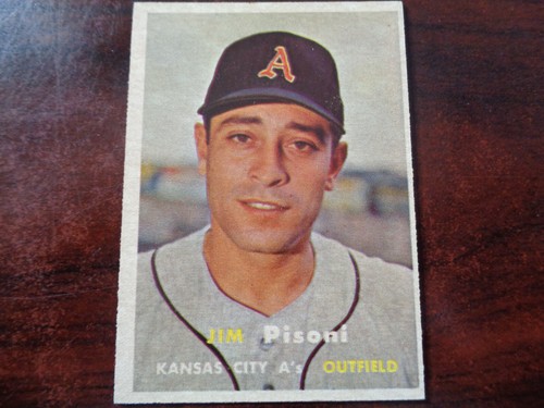 1957 Topps Jim Pisoni #402 High Number *NRMT* Condition-A's | eBay