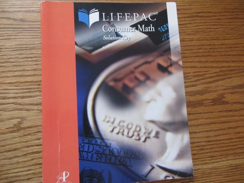 Consumer Math Lifepacs Solution Key | eBay