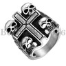 Men's Punk Gothic Rock Rocker Biker Vintage Big Heavy Stainless Steel ...