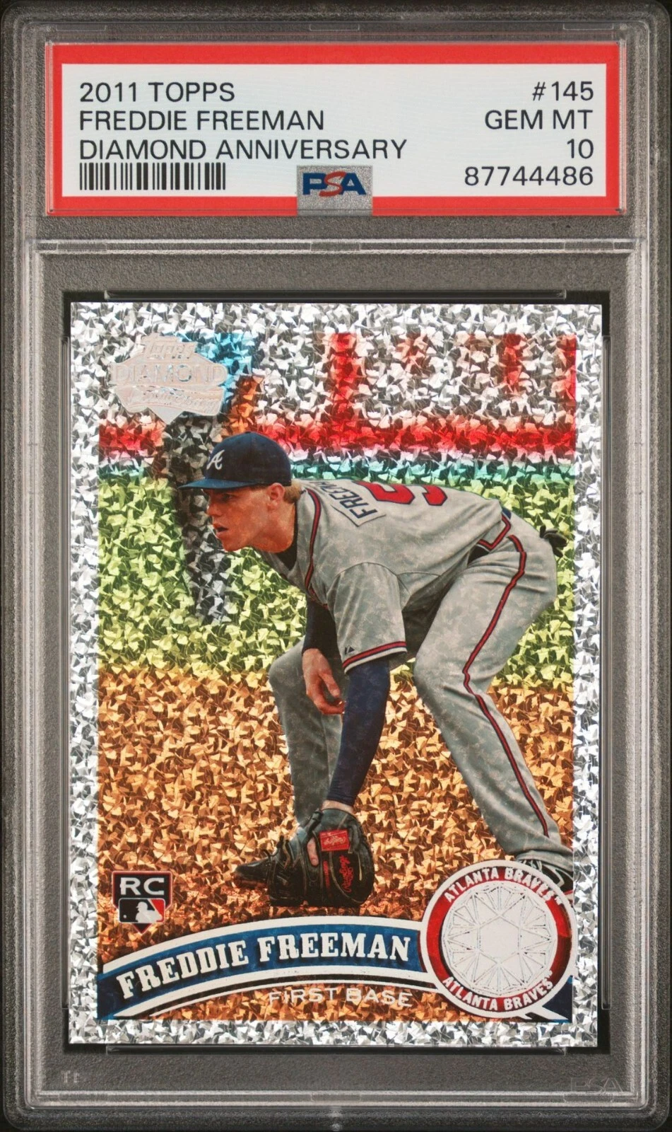 Freddie Freeman 2011 Topps #145 Diamond Anniversary PSA 10 Price Guide ...