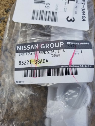 Genuine Nissan 85221-3BA0A LH Rear Bumper Bracket for Nissan Versa 2012 ...