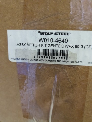 Wolf Steel/NAPOLEON W010-4640 NA BLOWER MOTOR 1 HP FOR WPX080 | eBay