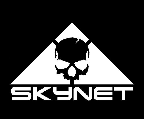 Skynet 12" x2 decals pair stickers Cobra Mustang SVT terminator 03 04 ...