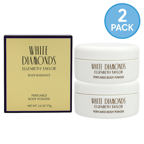 Elizabeth Taylor White Diamonds Body Powder 2.6 oz 2 Pack New ...