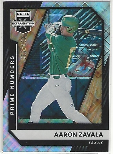 AARON ZAVALA 2021 Elite Extra Edition Prime Numbers 66/193 Oregon Ducks ...