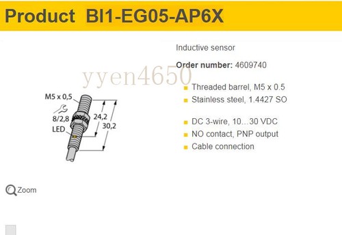 BI1-EG05-AP6X TURCK BI1-EG05-AP6X PROXIMITY SENSOR SWITCH NEW | eBay