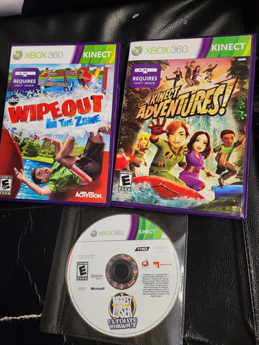 Wipeout In the Zone + KINECT ADVENTURES+ THE BIGGEST LOSER [ GAME ONLY ...