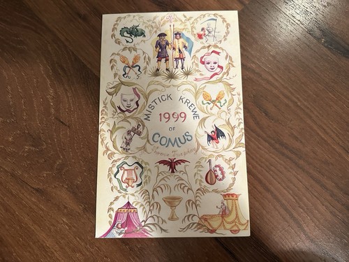 1999 Comus Ball Program- Mardi Gras Krewe Favor | eBay
