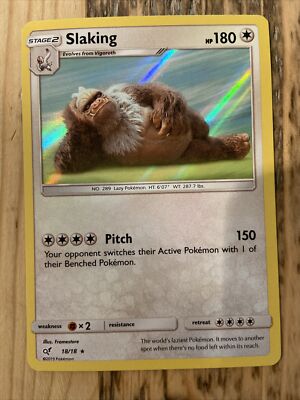 Slaking 18 (Detective Pikachu 2019) Pokemon Card