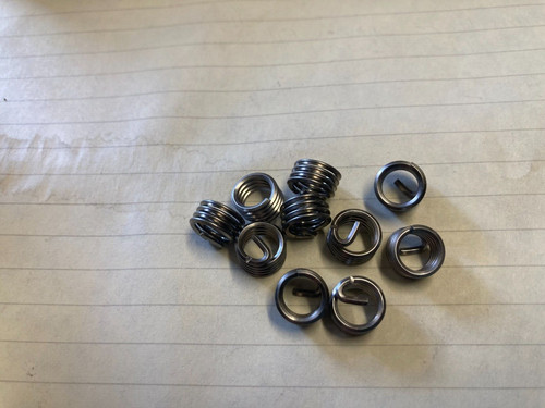 10 pcs Recoil 03052 Tanged Free-Running Coil Threaded Insert, 5/16-18 x ...