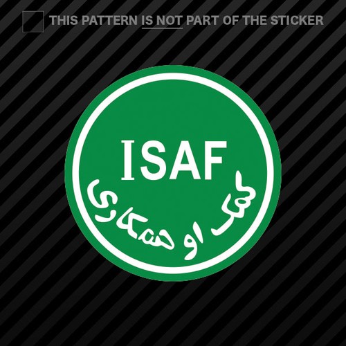 ISAF Sticker Self Adhesive Vinyl NATO International Security | eBay