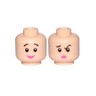 LEGO - Minifig, Head Female Black Eyebrows & Eyes, Tan Lips w/ Open ...