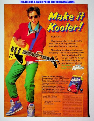 Kool-Aid Koolers Juice Drinks General Foods 1986 Print Magazine Ad ...