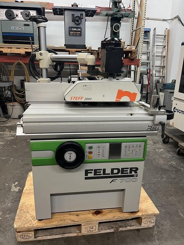 Felder Sliding Table & Tilting Shaper Model # F700 w/ Steff 2044 Feeder ...
