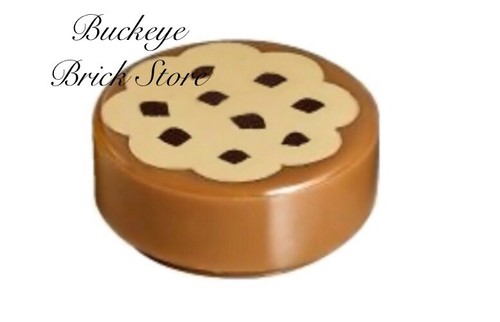 NEW Lego Minifig COOKIE 1x1 TAN Round FLAT TILE Girl Friends Kitchen ...