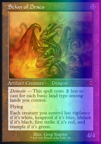 MTG Scion of Draco (431e/765) Modern Horizons 2 LP FOIL- ETCHED | eBay