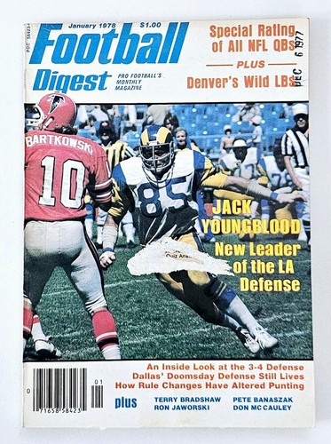 VTG Football Digest Magazine January 1978 Jack Youngblood No Label | eBay