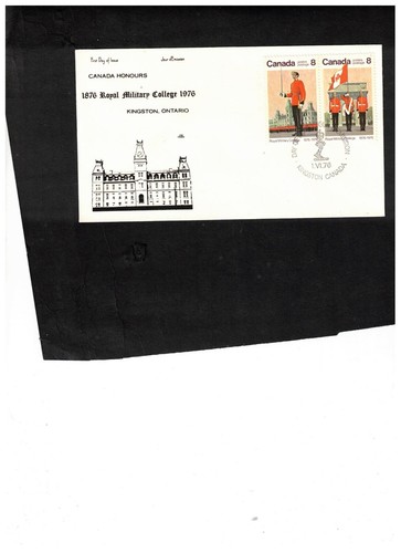 CANADA 1976 ROYAL MILITARY COLLEGE CENTENARY COMBO FDC cat #692--693 ...